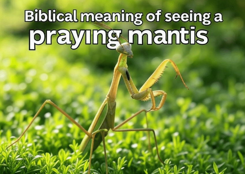 Biblical meaning of seeing a playing mantis